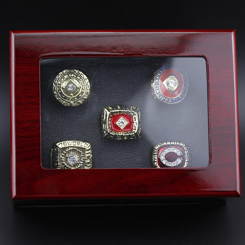 Cincinnati Reds 5 rings with box set for fans best collection gift – My ...